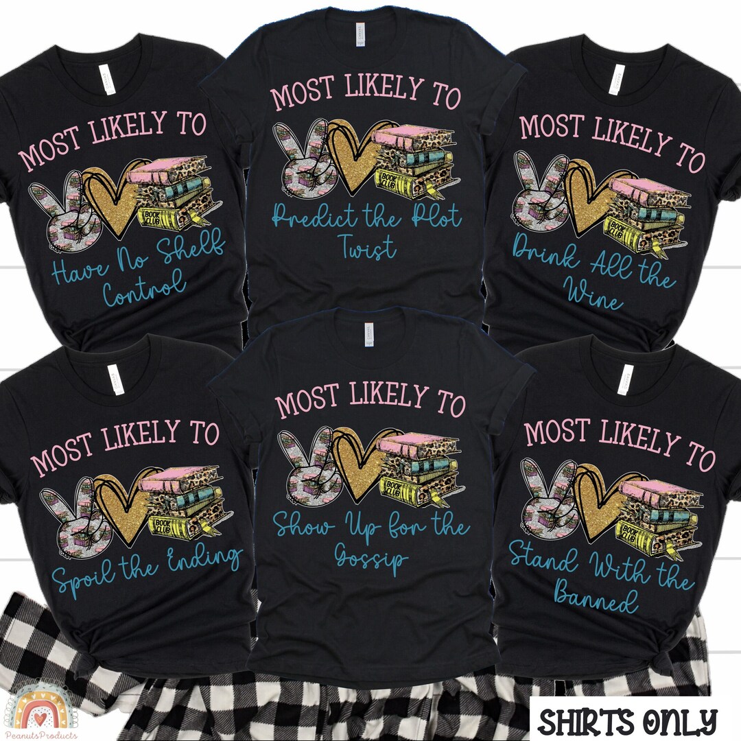 Book Club Shirts, Bookish Shirt, Group Shirts, Book Lover Shirt ...