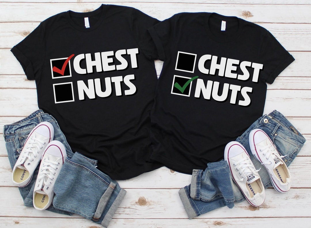 Chest Nuts Christmas Shirts, Funny Couples Christmas Shirt, Couples ...