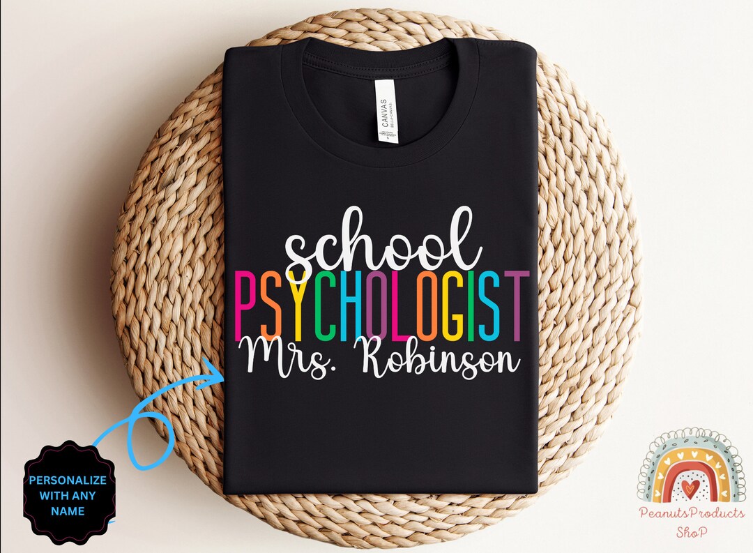 Personalized School Psychologist Shirt, School Psych Shirt, School ...