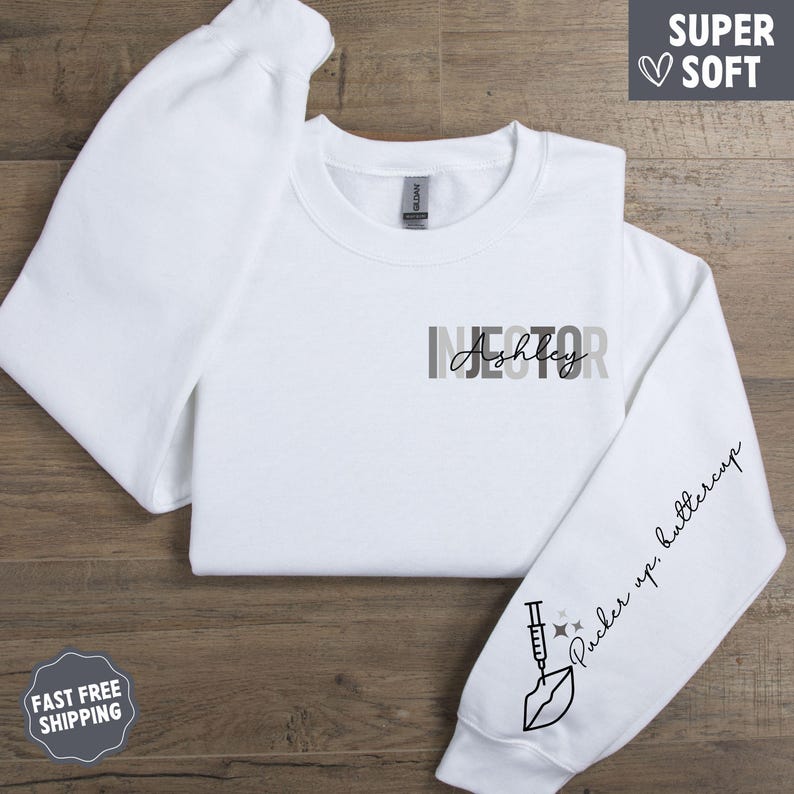 Injector Nurse Sweatshirt, Cosmetic Nurse Apparel, Filler Injector ...