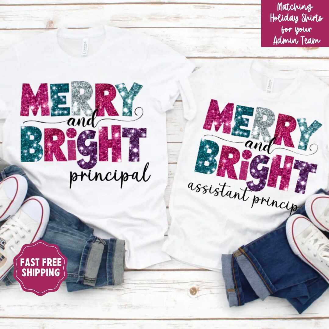 School Principal Christmas Shirt, Christmas Shirt for Principal ...