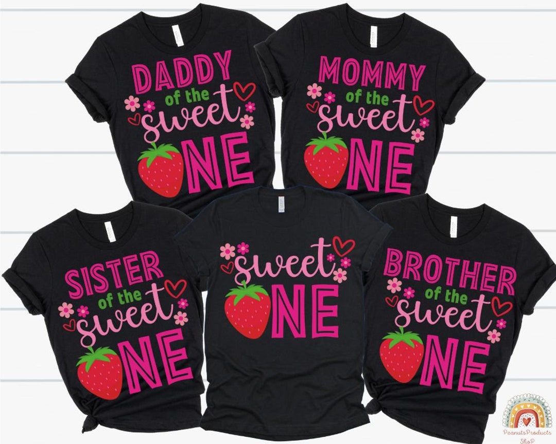 Sweet One Strawberry Birthday Shirts, Strawberry First Birthday Shirt ...