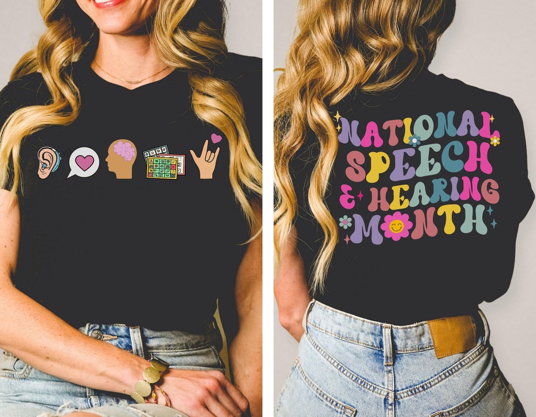 National Speech and Hearing Month, SLP Shirt, Speech-language ...