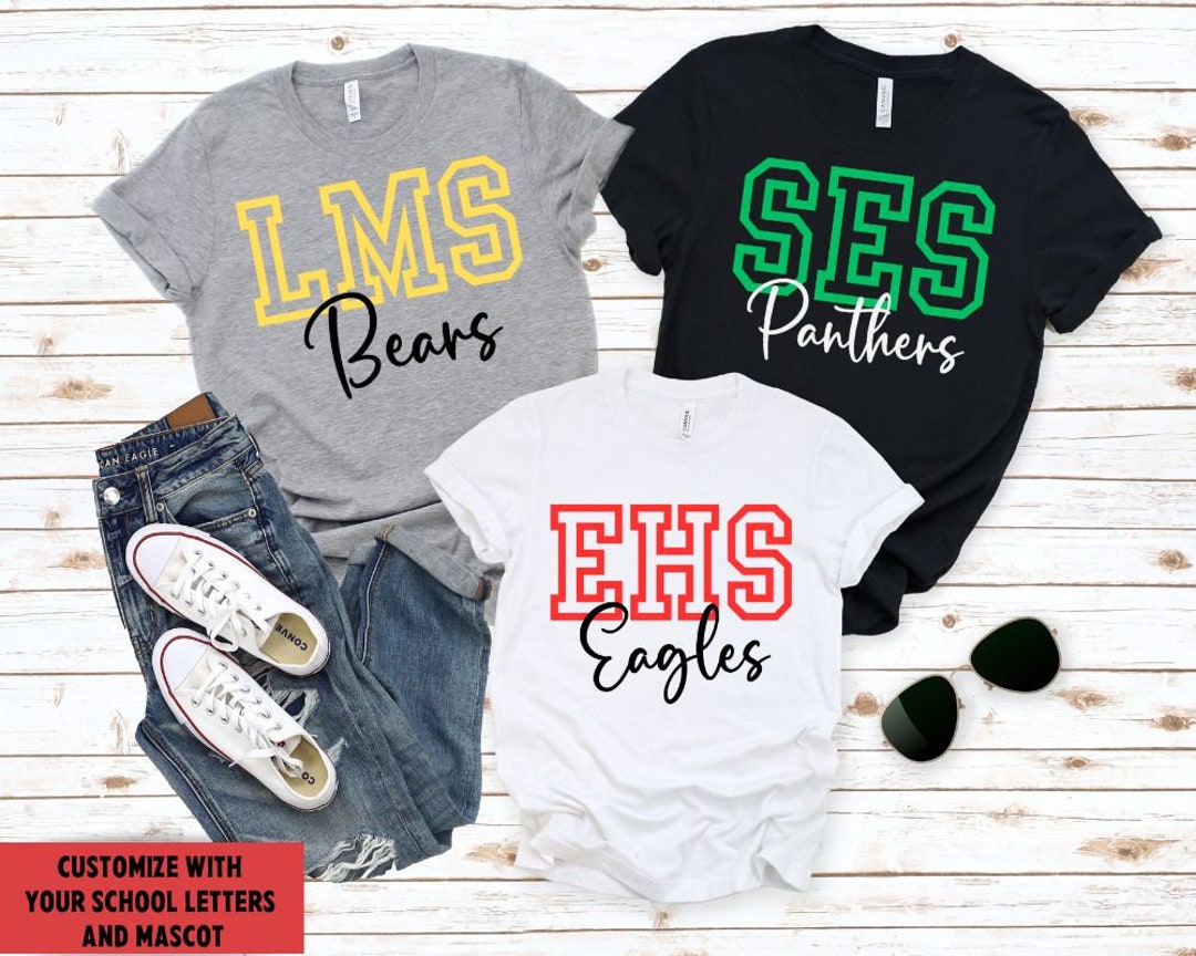 Custom School Shirt, Custom School Spirit Tshirt, Teacher Team Shirts ...