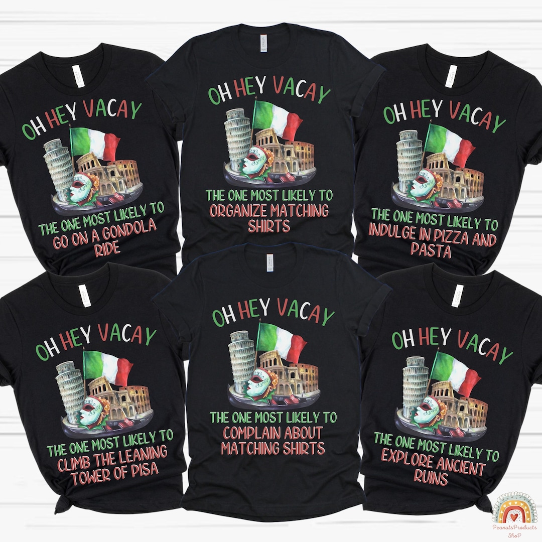 Personalized Italy Family Vacation Shirt 2024, Italy Family Vacation ...