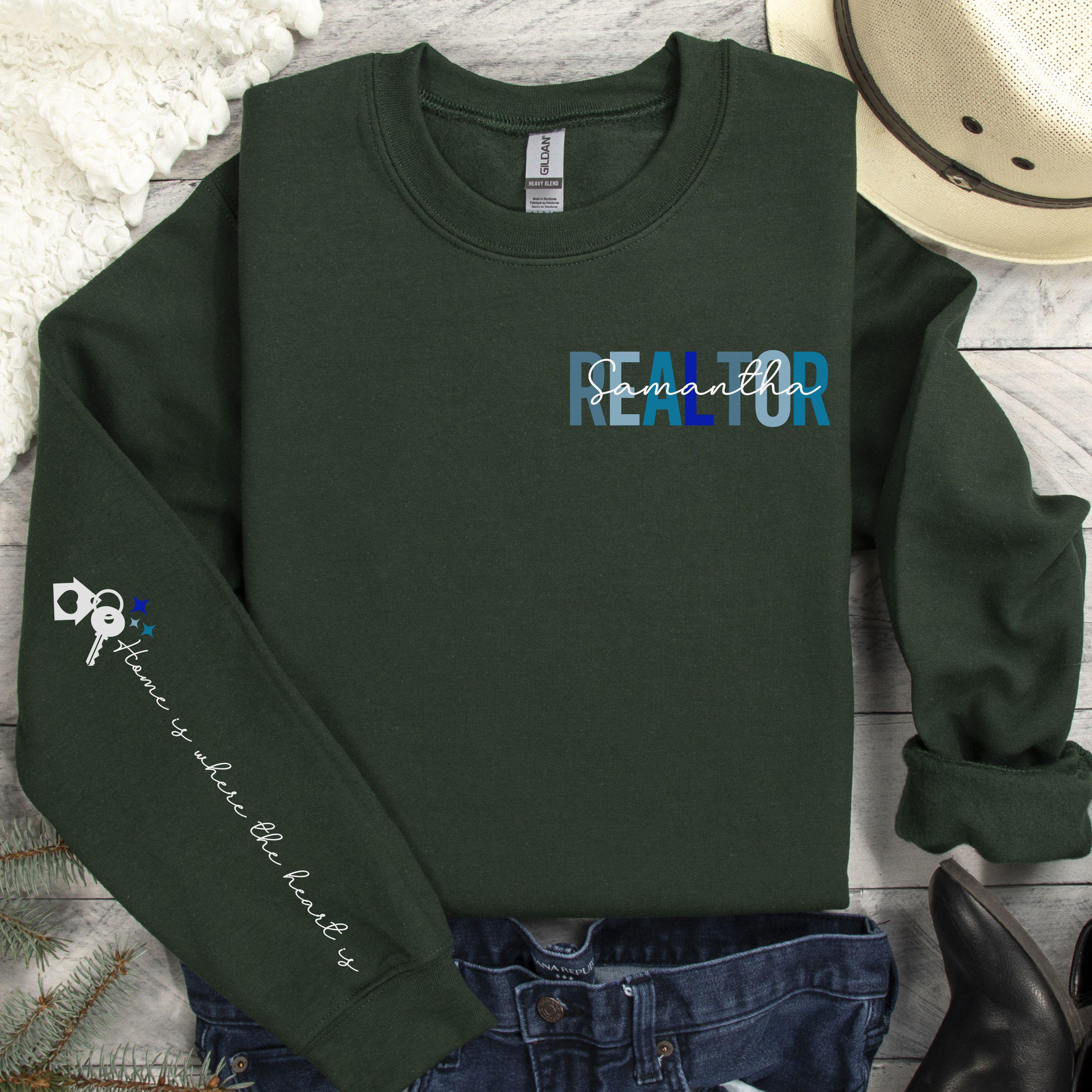 Realtor Sweatshirt, Real Estate Gift, Custom Real Estate Sweatshirt ...