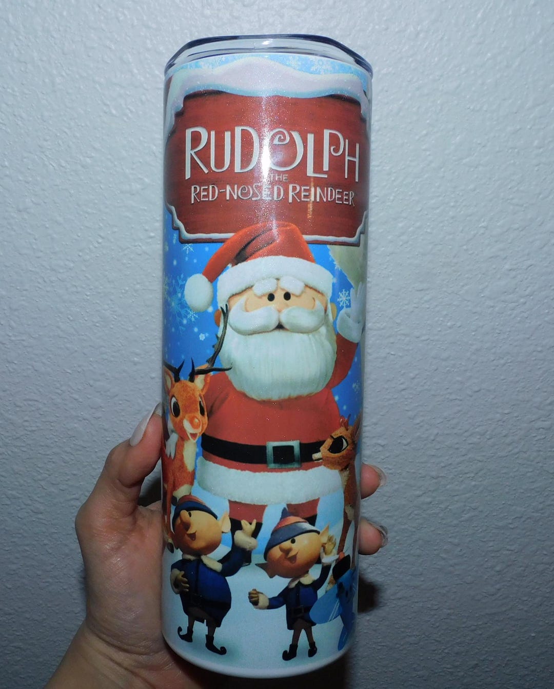 Colorful Rudolph the Red-nosed Reindeer Metal Tumbler - Etsy