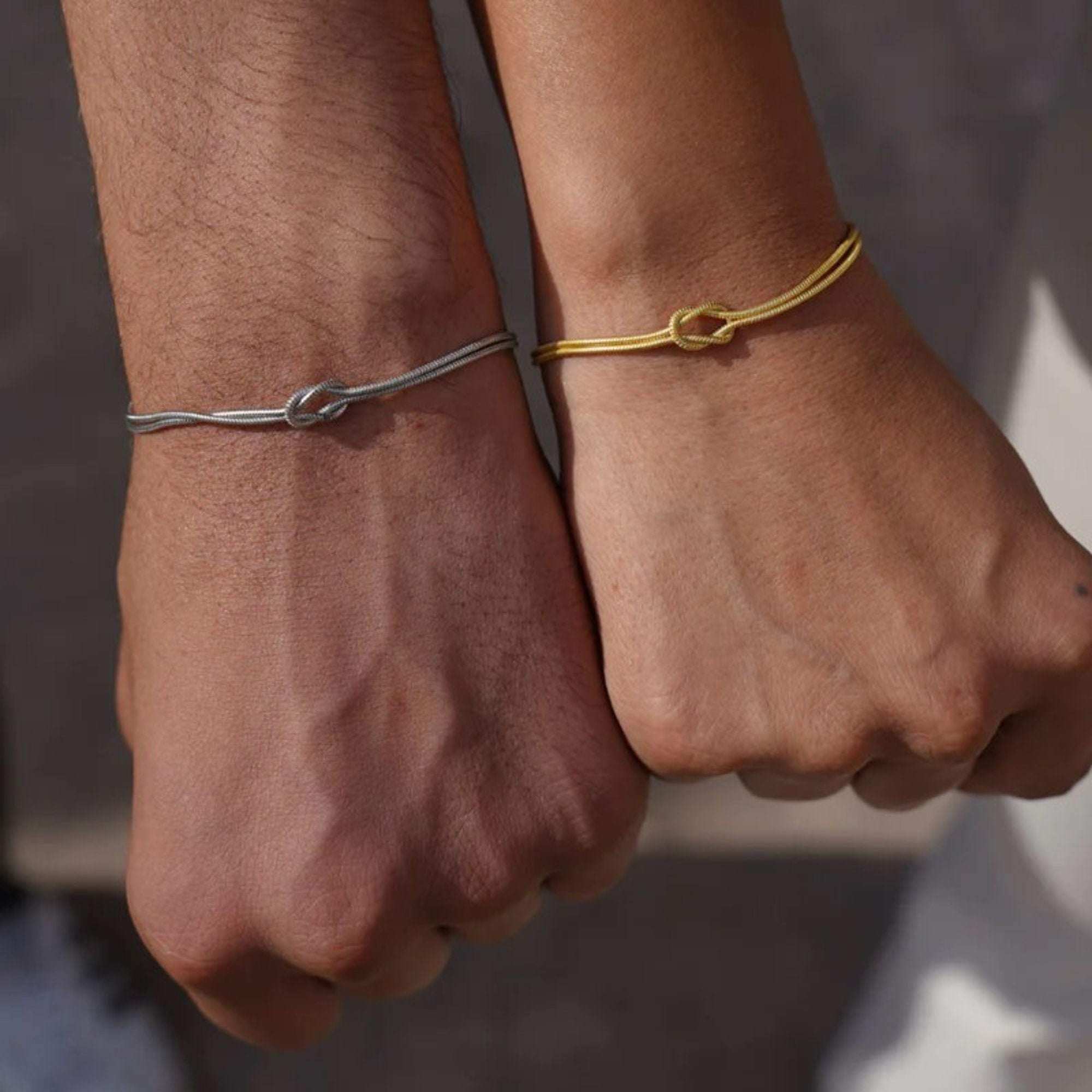Love Knot Paare Armband Set Passende Armbänder für Paare Handgemachter ...
