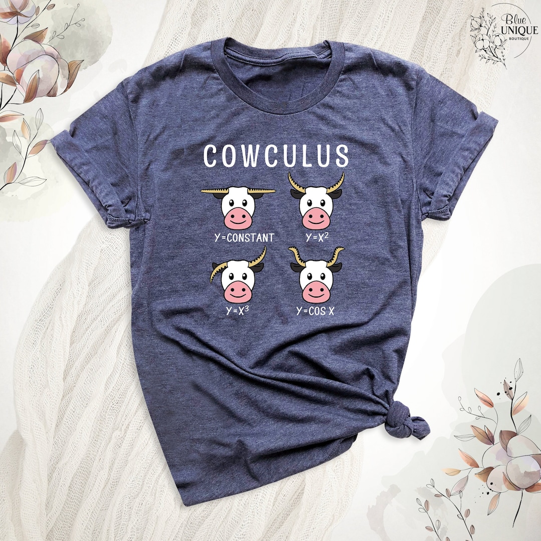 Cowculus Funny Math Teacher Shirt, Math Teacher Tee Tee, Math Men's ...