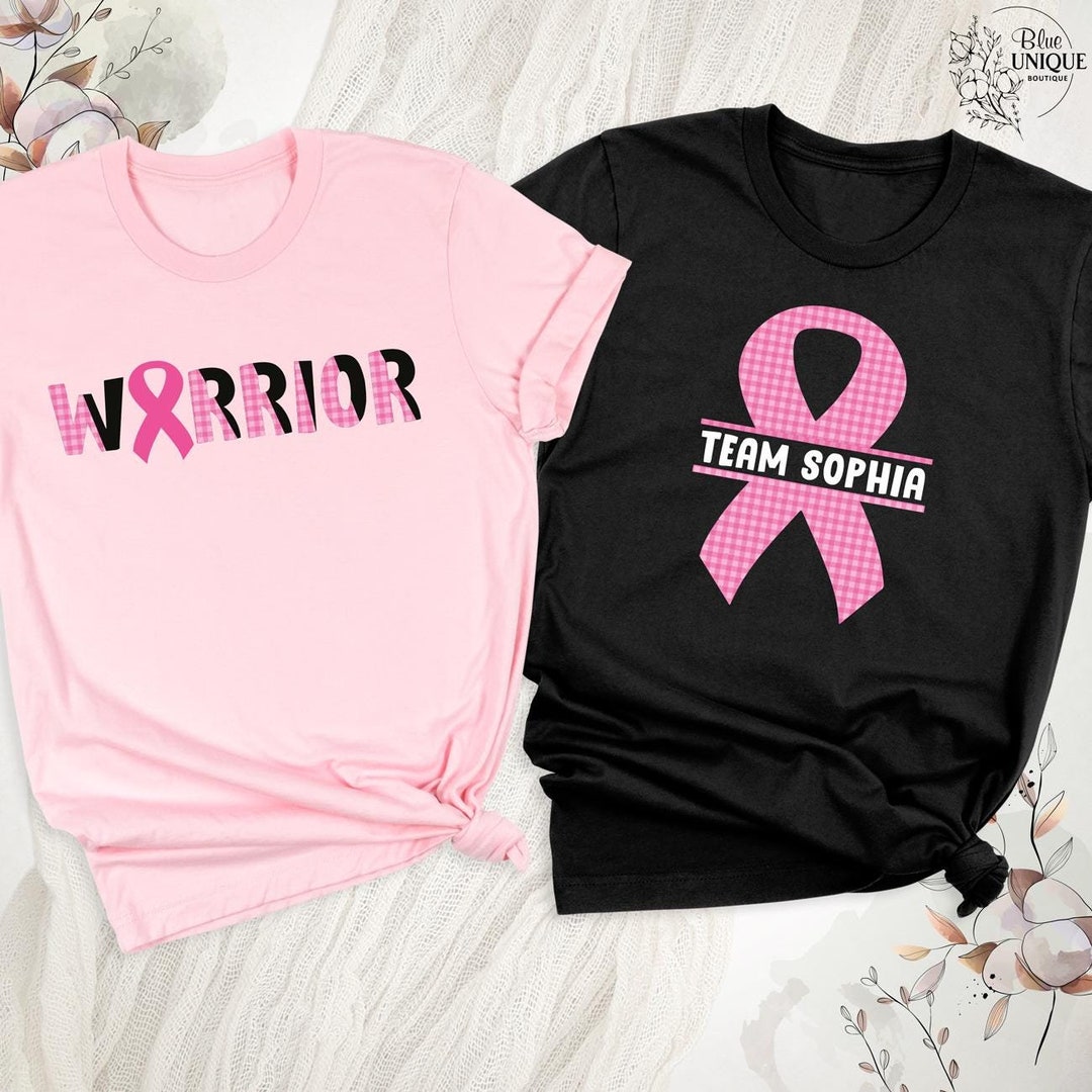 Breast Cancer Awareness Team Name Shirts, Personalized Team Cancer ...