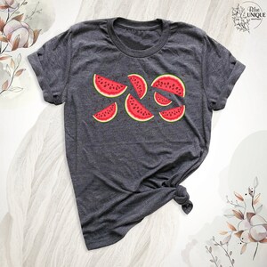 Cute Melon Watermelon Slices Shirt, Vacation Season Tee, Fruit Lovers T ...