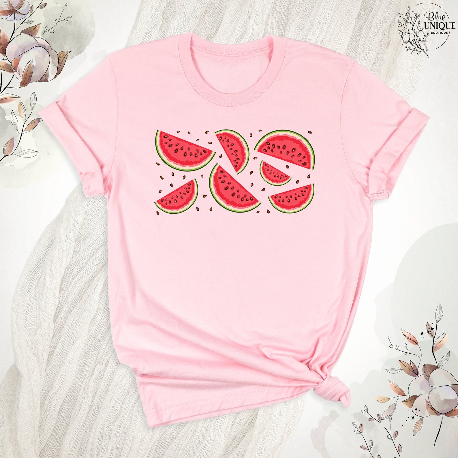 Cute Melon Watermelon Slices Shirt, Vacation Season Tee, Fruit Lovers T ...