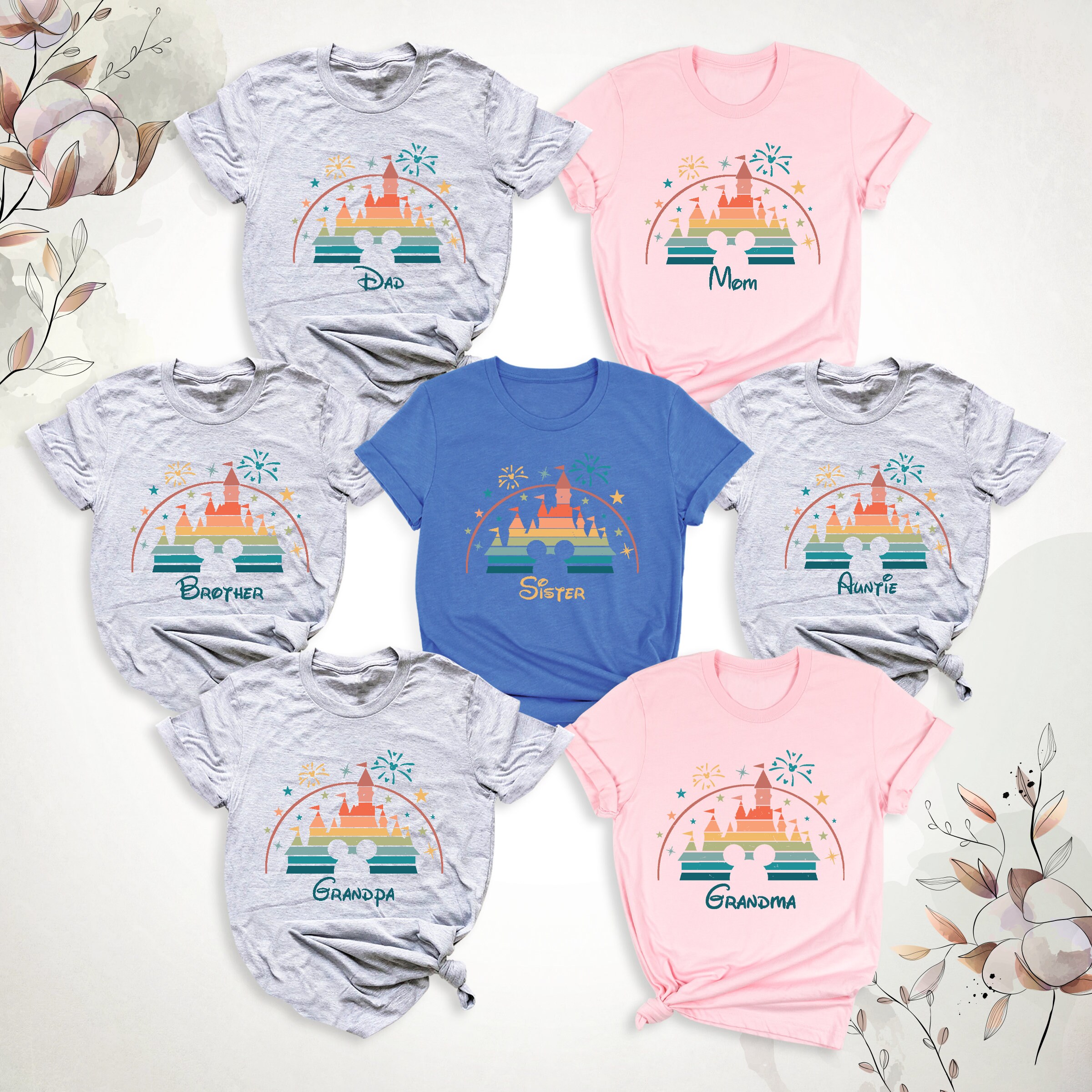 Disney Family Shirts, Matching Disney T-shirts, Personalized Disney Tee ...