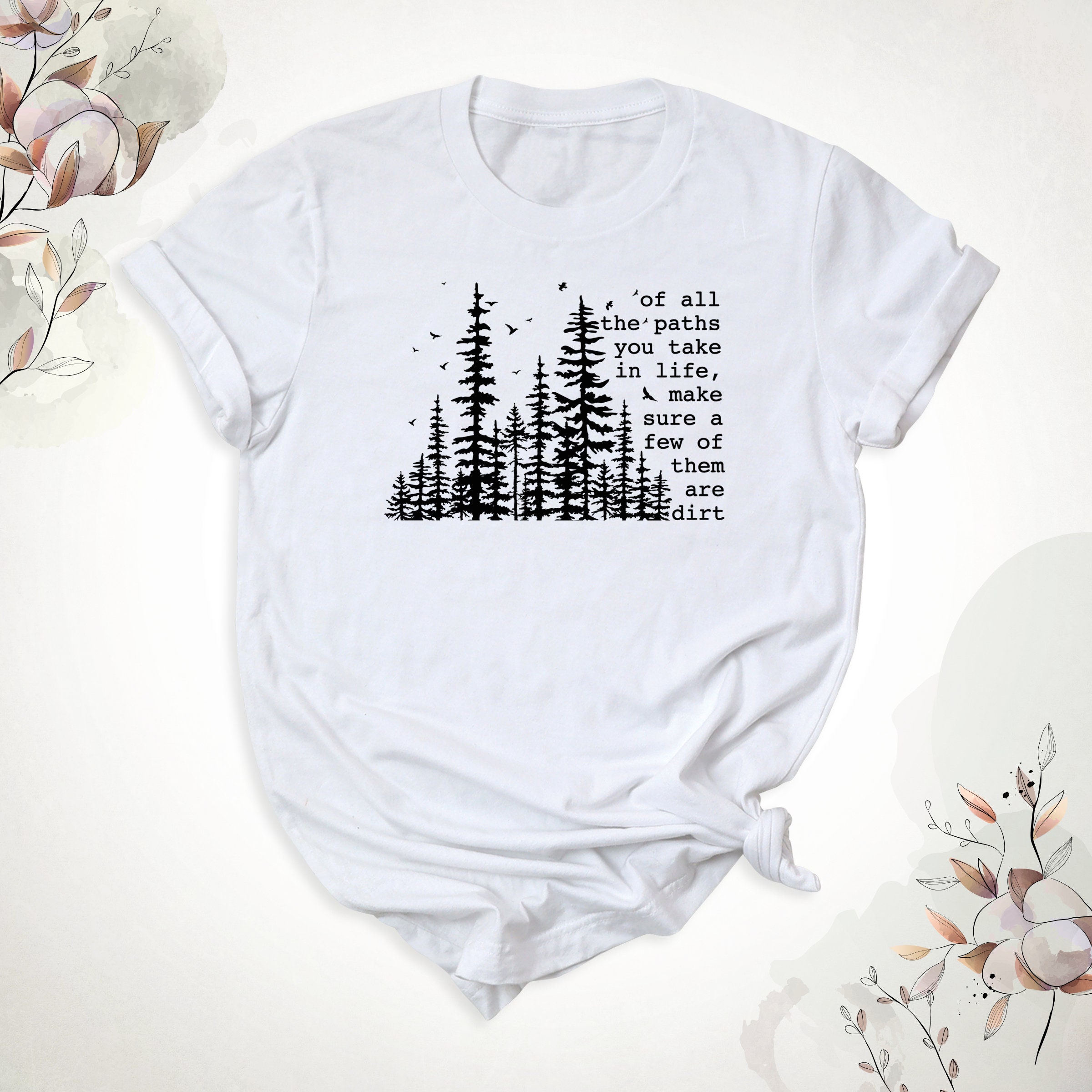 Forest Landscape Shirt, Camping Shirt, Bird Shirt, Forest Shirt, Forest ...