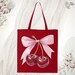 Cherry Tote Bag, Cherry Lover Tote Bags, Cherry Bag, Cherries Tote Bag ...