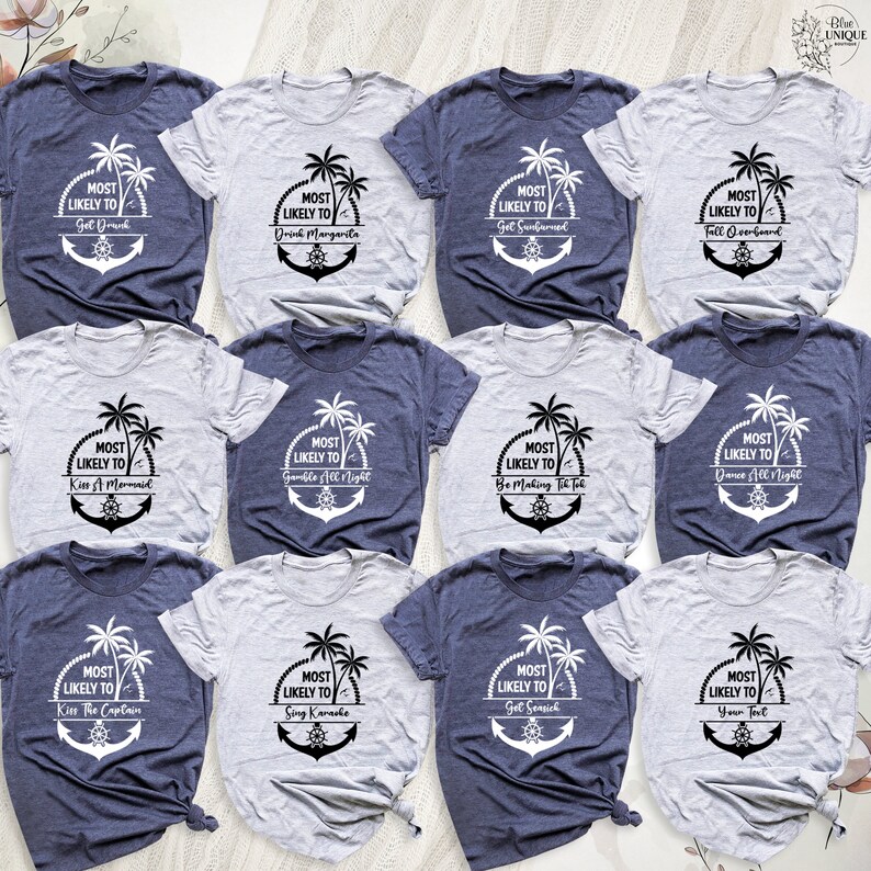 Custom Family Vacation Most Likely to Shirts, Personalized Christmas ...
