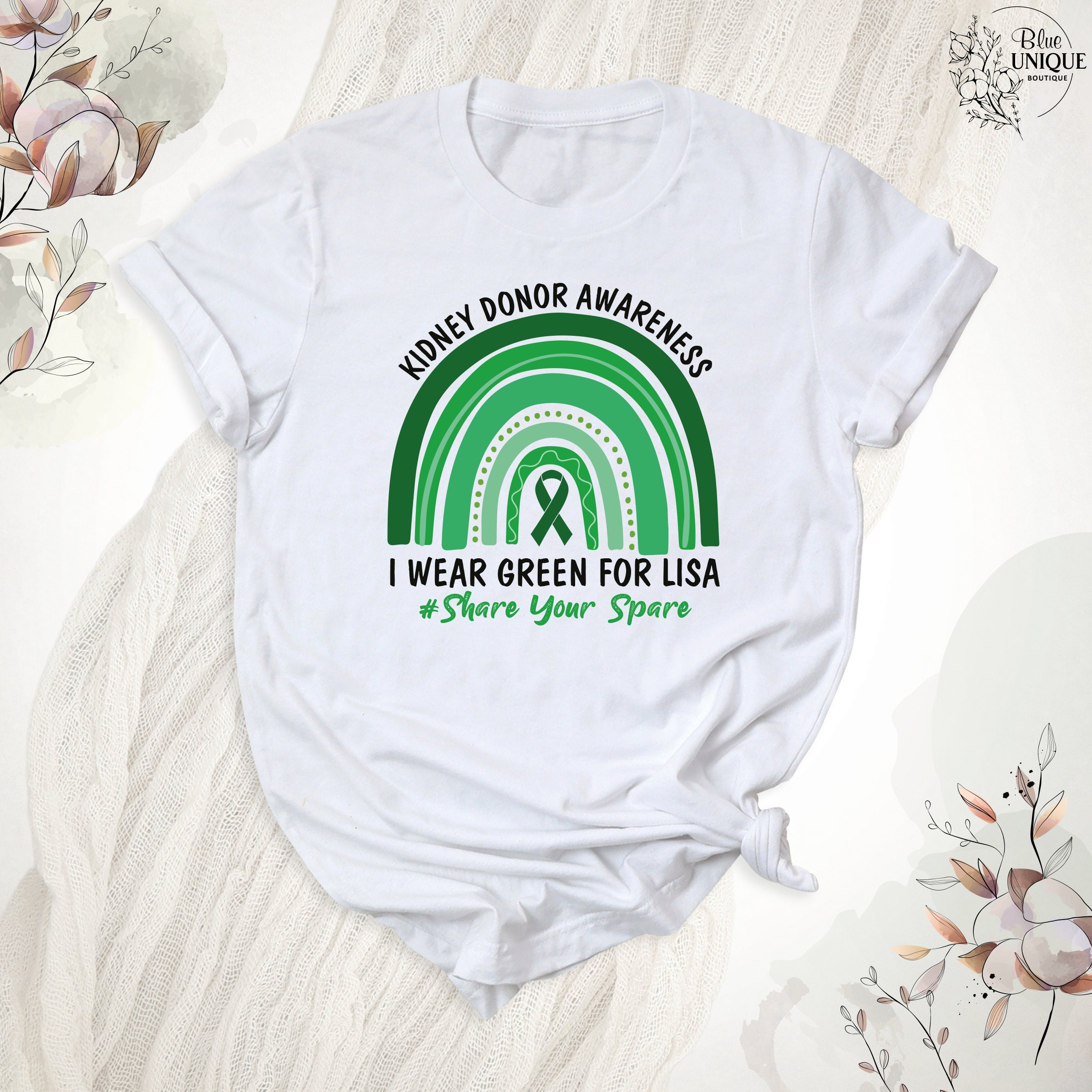 Kidney Donor Awareness Shirt, Transplant Organ Donor T-shirt, Kidney ...