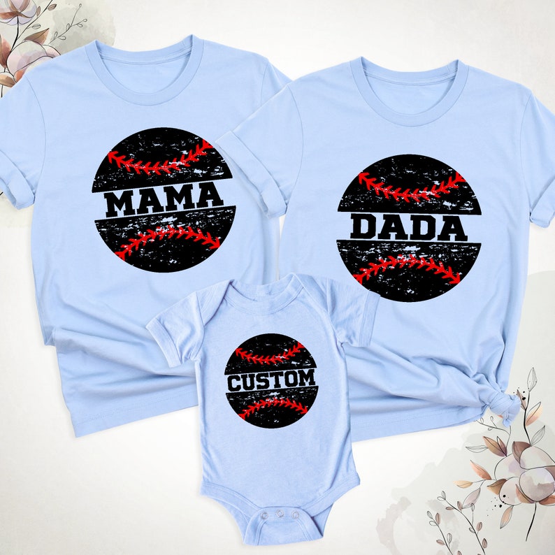 Matching Family Baseball Shirts, Baseball Mama Mini Shirt, Dada Mini ...