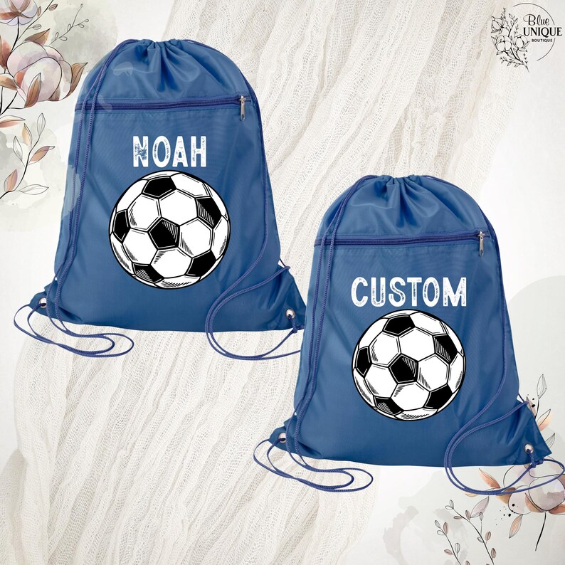 Custom Soccer With Name Gym Tote Bags, Personalized Soccer Bag ...