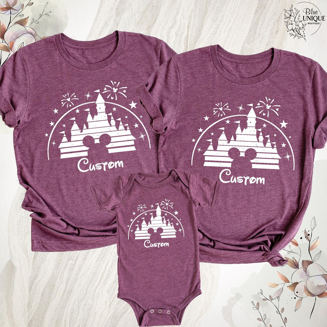 Custom Disney Trip Shirts, Disney Family T-shirt, Disneyland Trip Tees ...