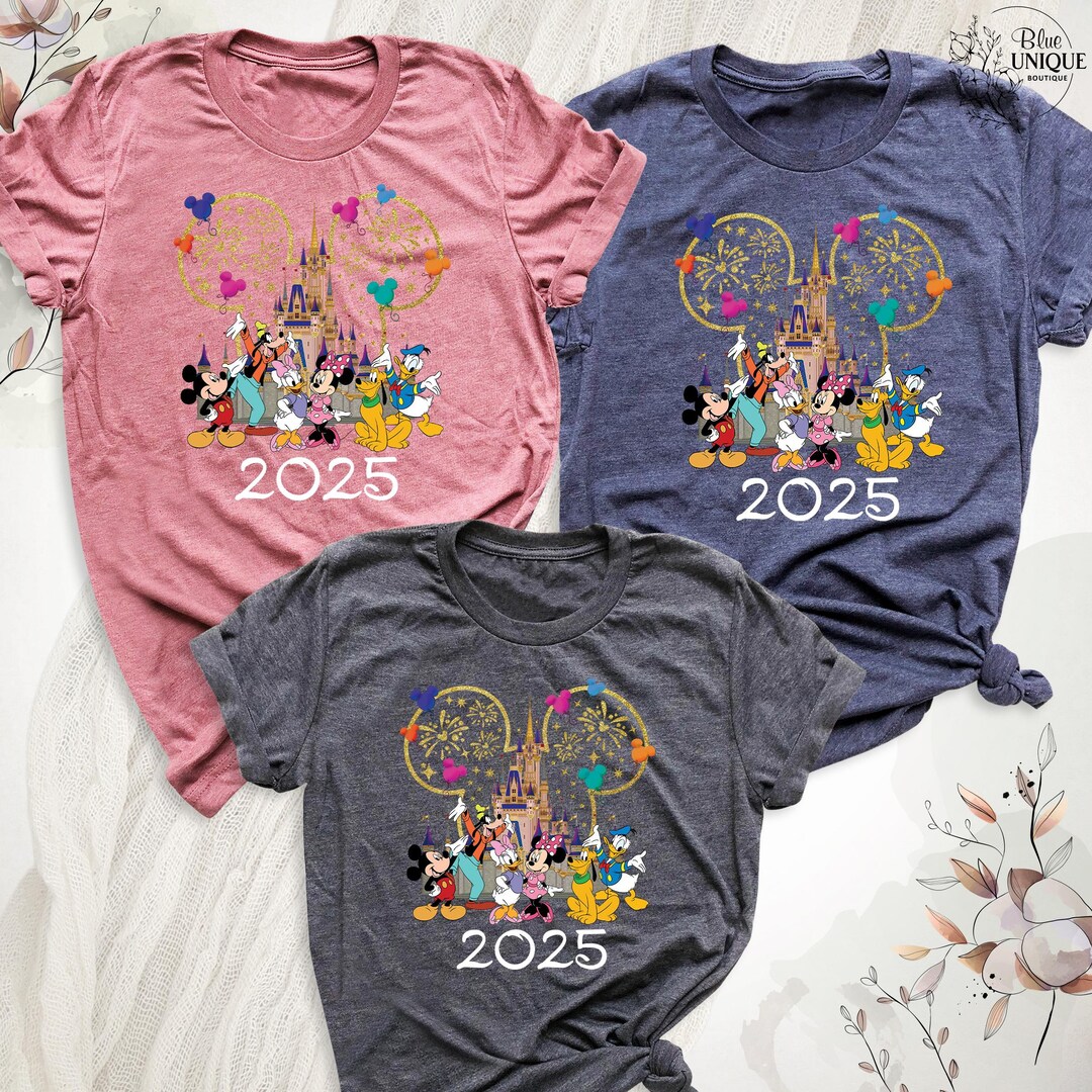 Disney Family Vacation 2025 Shirt Tee, Custom Disney Trip T-shirt, Disney Castle 2025 Shirts ...