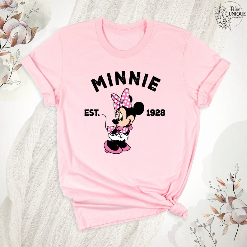 Minnie Mouse Est 1928 Disney T-shirt, Disney Womens Shirt, Classic ...