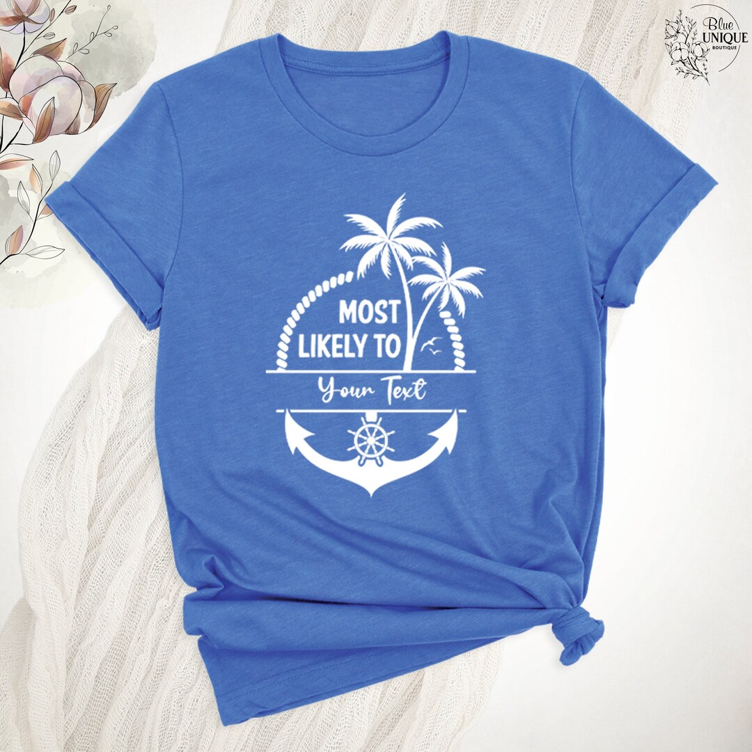Personalized Most Likely to Trip T-shirt, Family Vacation Most Likely ...