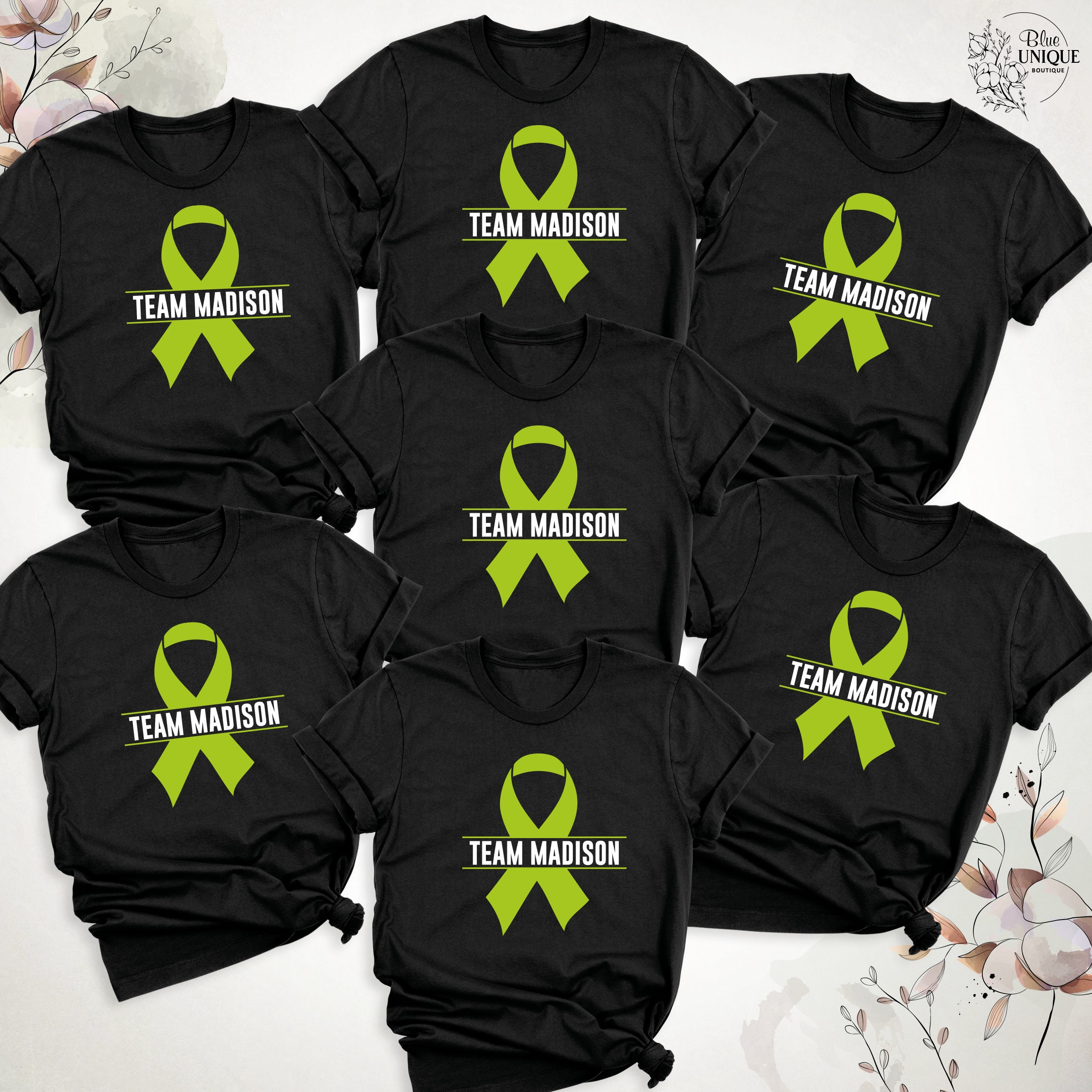 Lymphoma Awareness T-shirt, Non-hodgkins Lymphoma Team Shirts, Lime ...