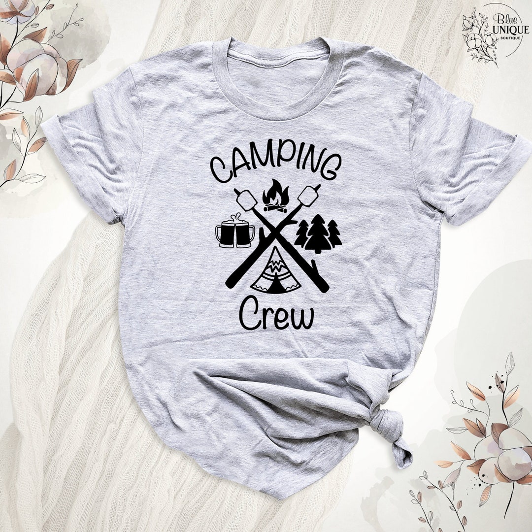 Camping Crew Shirt, Matching Family Camping Tees Tee, Camp Outdoor T ...