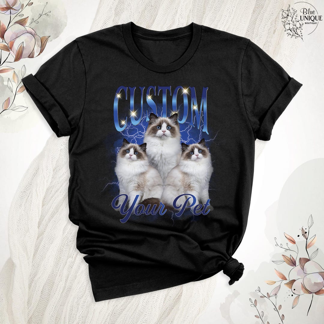 Custom Bootleg Rap Tee, Custom T-shirt With Picture, Custom Bootleg Pet ...