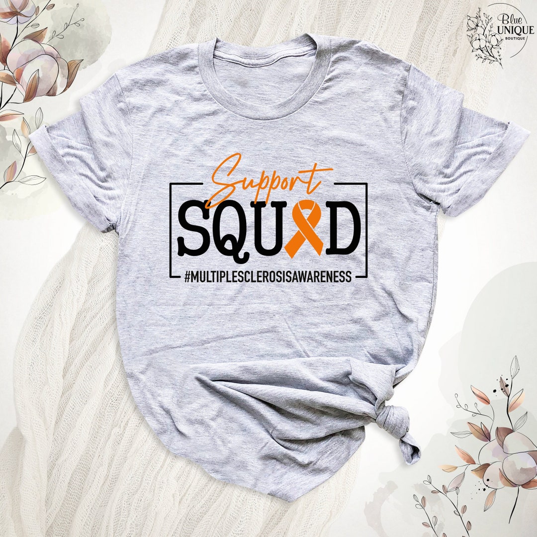 Multiple Sclerosis Awareness Team T-shirt, Kidney Cancer Awareness T ...