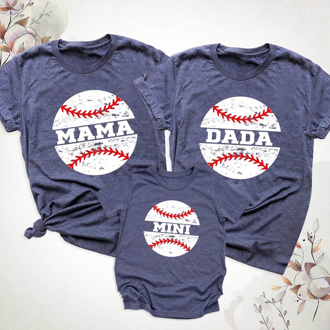 Matching Family Baseball Shirts, Baseball Mama Mini Shirt, Dada Mini ...