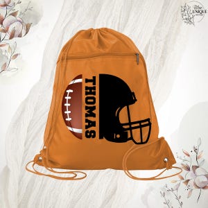 Custom American Football Gym Team Drawstring Bags, Sport Equipment Bags ...