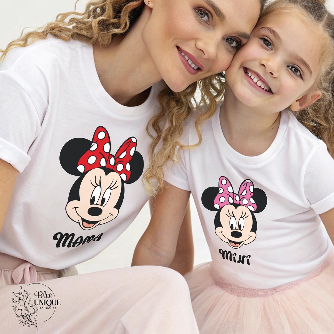 Disney Mommy Me Outfits Mouse Mama and Mini Mouse Shirt, Disney Family ...