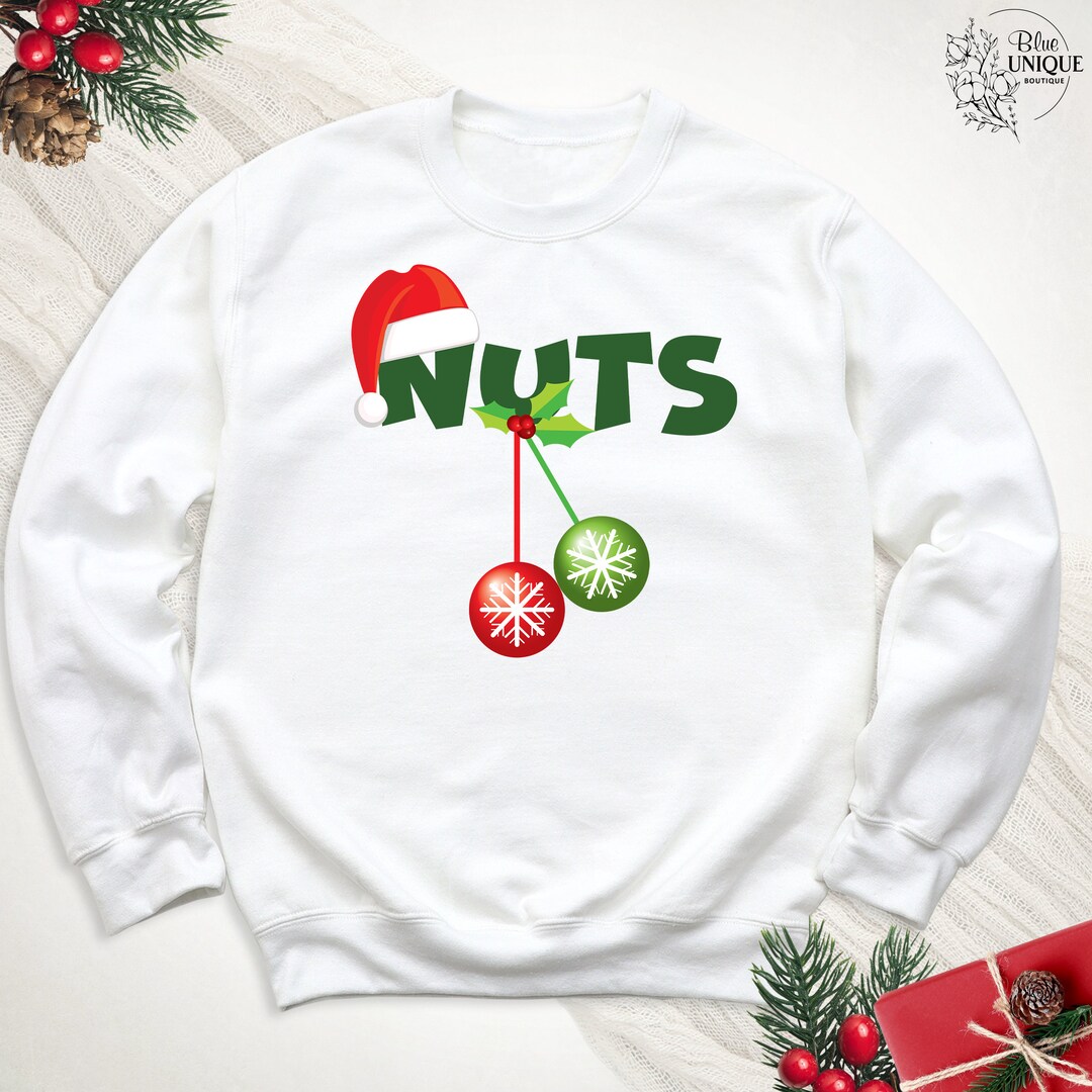 Christmas Chest Nuts Sweatshirt, Matching Couples Christmas Sweater ...