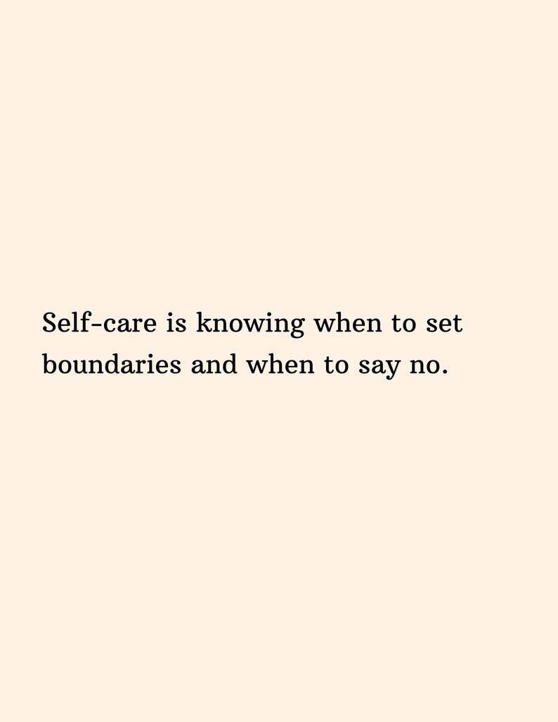 Self-care and Boundaries, Digital Download, Instant Download, Self Love ...