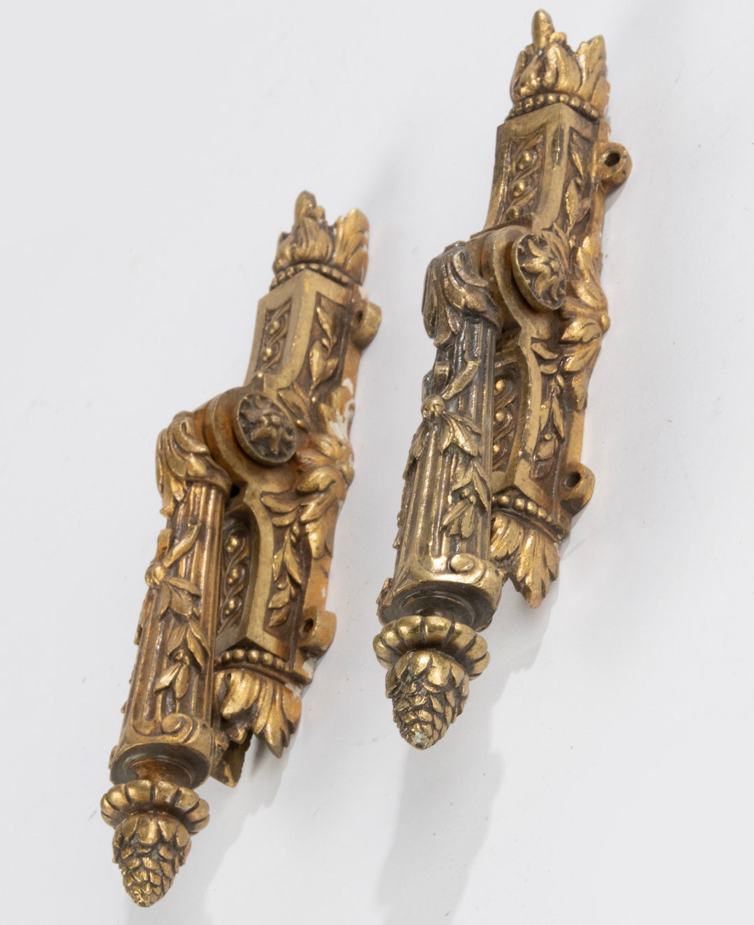 Pair of Antique Bronze Window Handles - Etsy