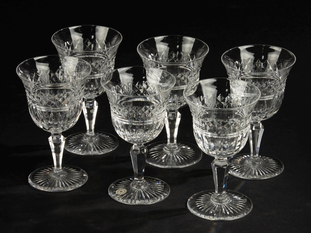 Set of 6 Wine Glasses - Val Saint Lambert - Calvados Model - Etsy