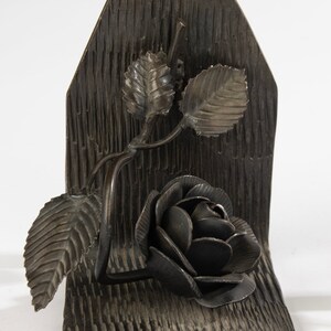 A Pair Iron Bookends - Roses - Etsy