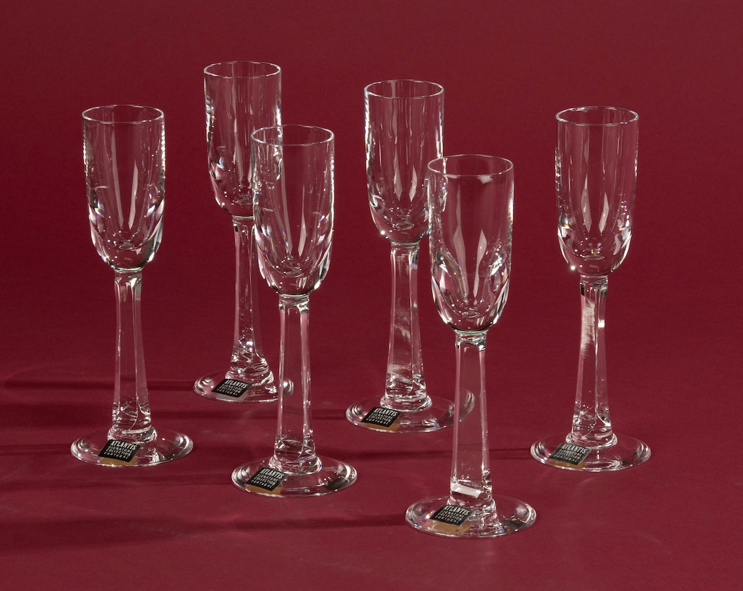 Set of 6 Crystal Port Glasses - Atlantis - Signature Collection - Etsy