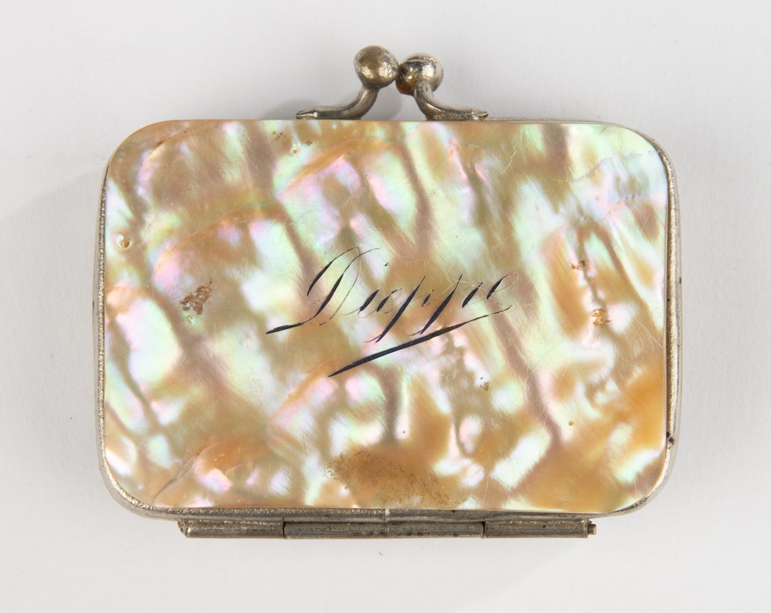 Small Antique Wallet - Mother of Pearl - Etsy
