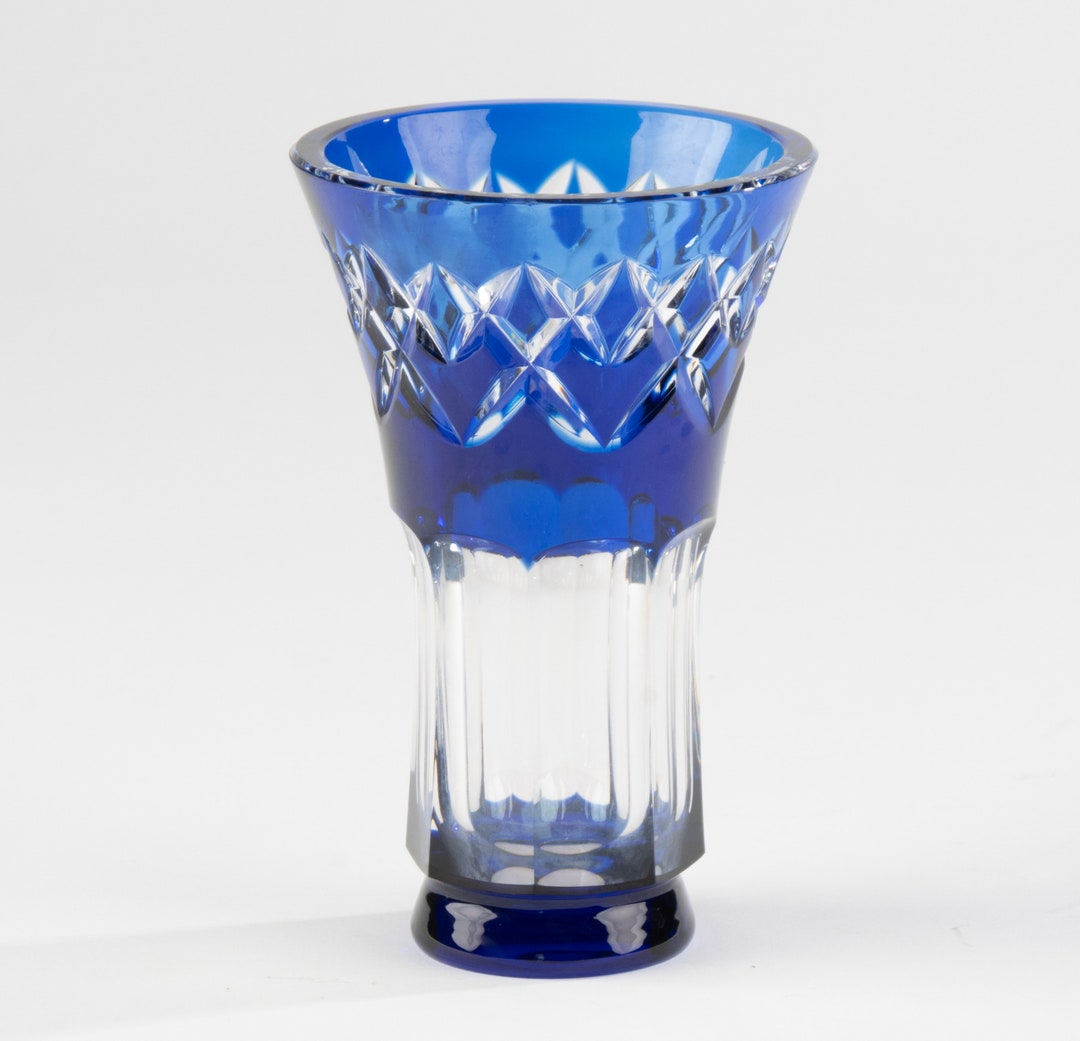 Crystal Vase Val Saint Lambert - Etsy
