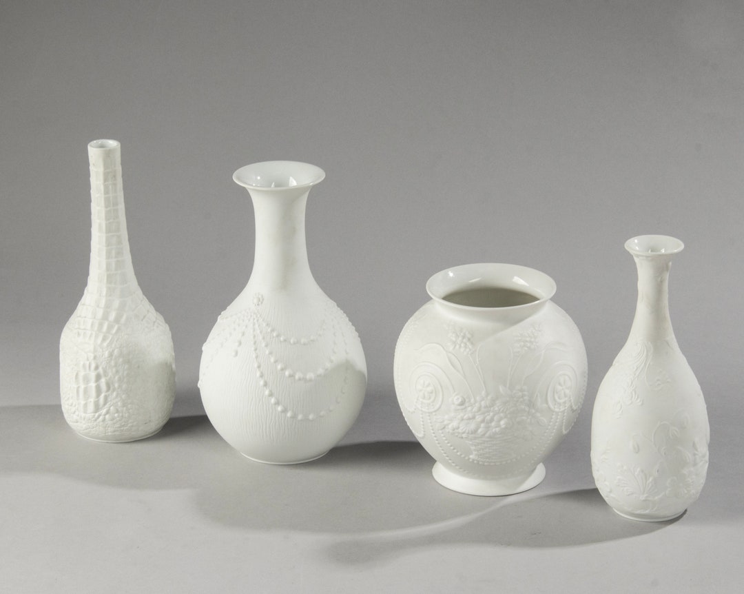 Set of 4 Porcelain Vases - Kaiser - Etsy