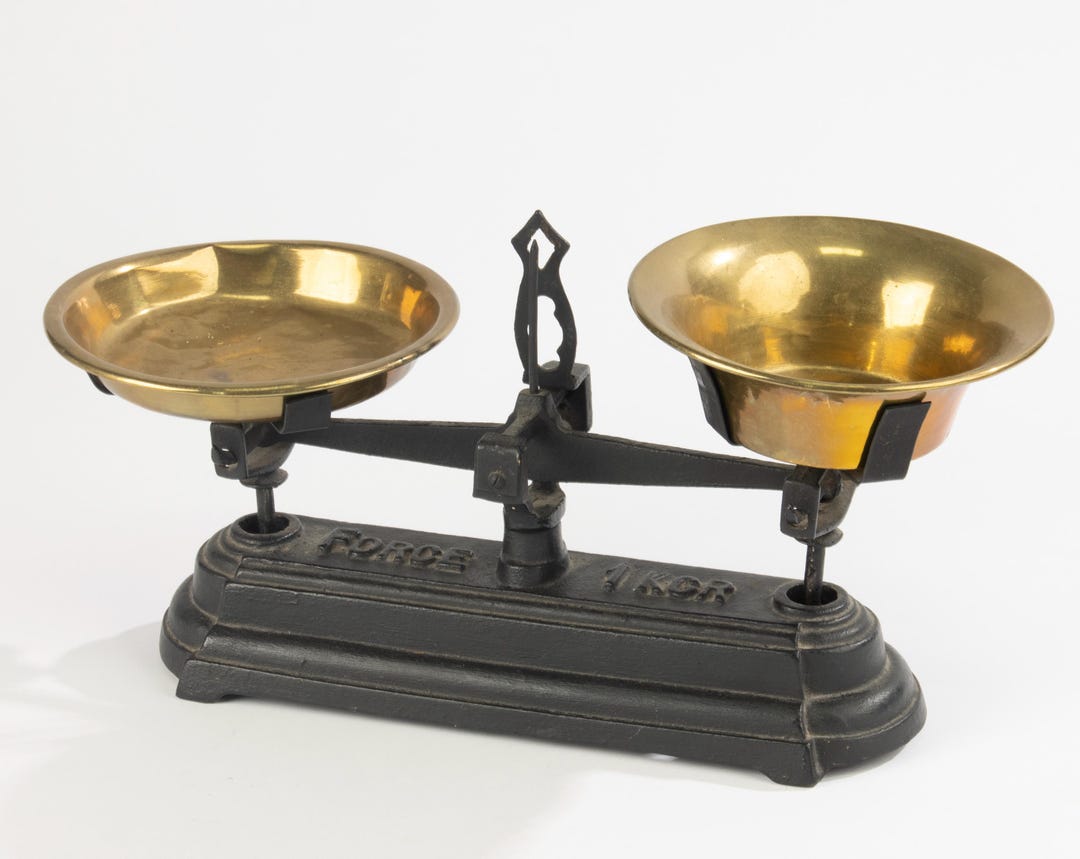 Antique Balance - Iron and Copper - Etsy