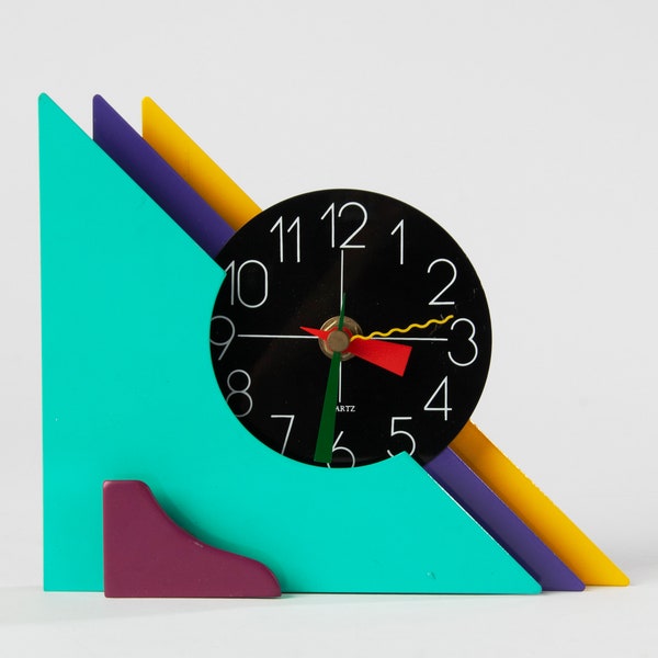 Memphis Design Clock - Etsy UK