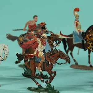 Set of 10 Antique Tin Soldiers - Etsy