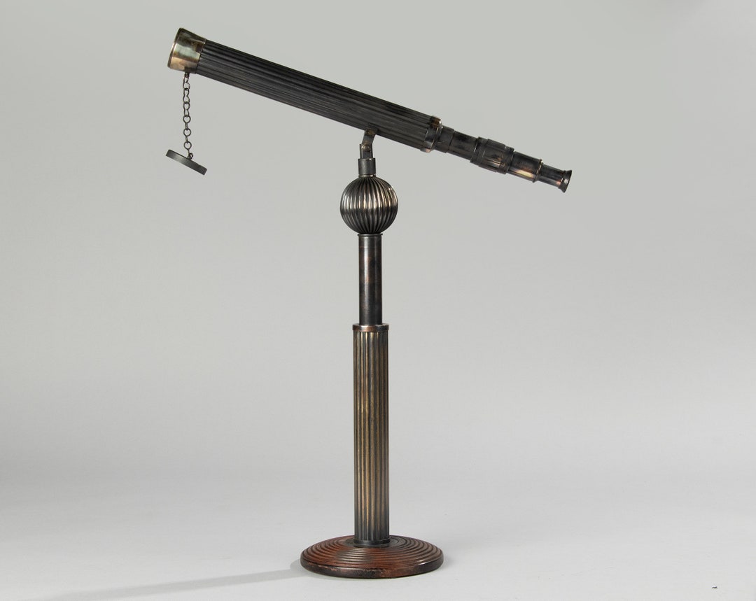 Vintage Copper Table / Desk Spyglass With Stand - Etsy