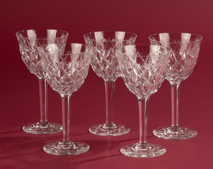 Set van 5 Grote Wijnglazen - Val Saint Lambert - Seraing - Etsy Nederland