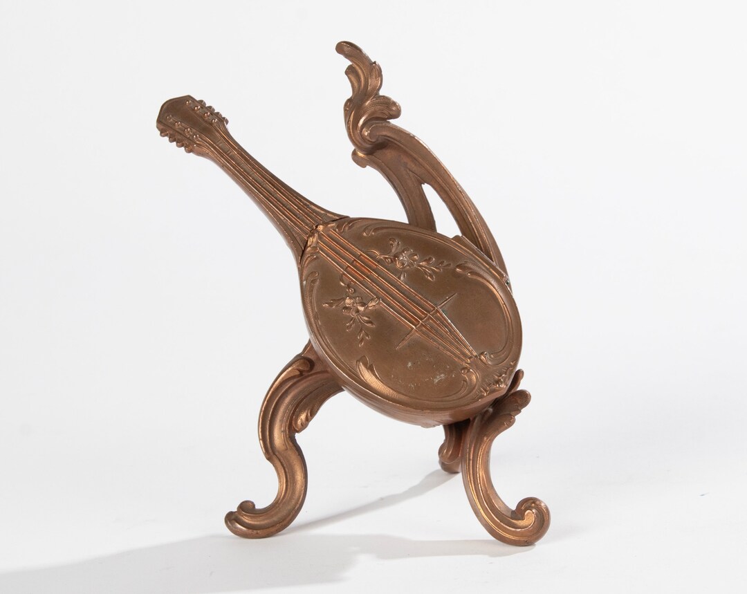 Antique Box - Lute - Spelter - Etsy