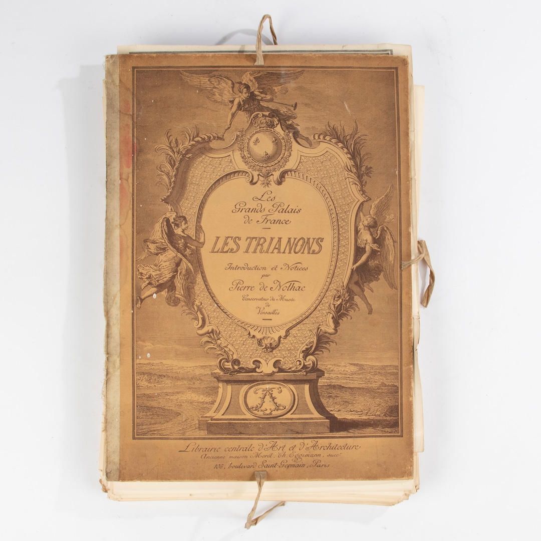 Antique French Architectural Litho Sheets - Les Trianons Pierre Nolhac ...